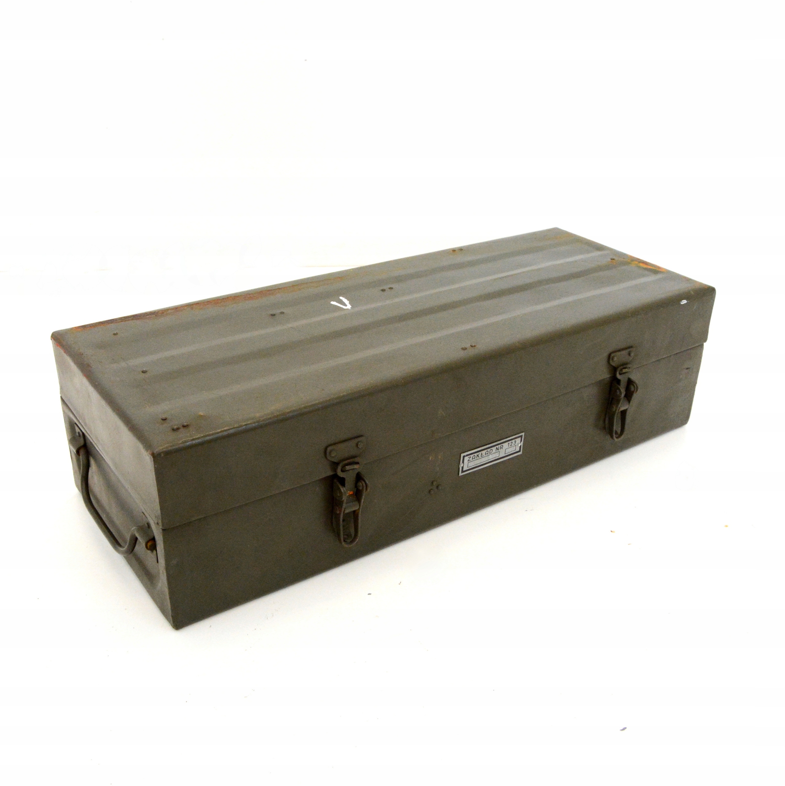 Skrzynia metalowa 52x20x14cm WP - GROTEX - Demobil, transport, skup złomu